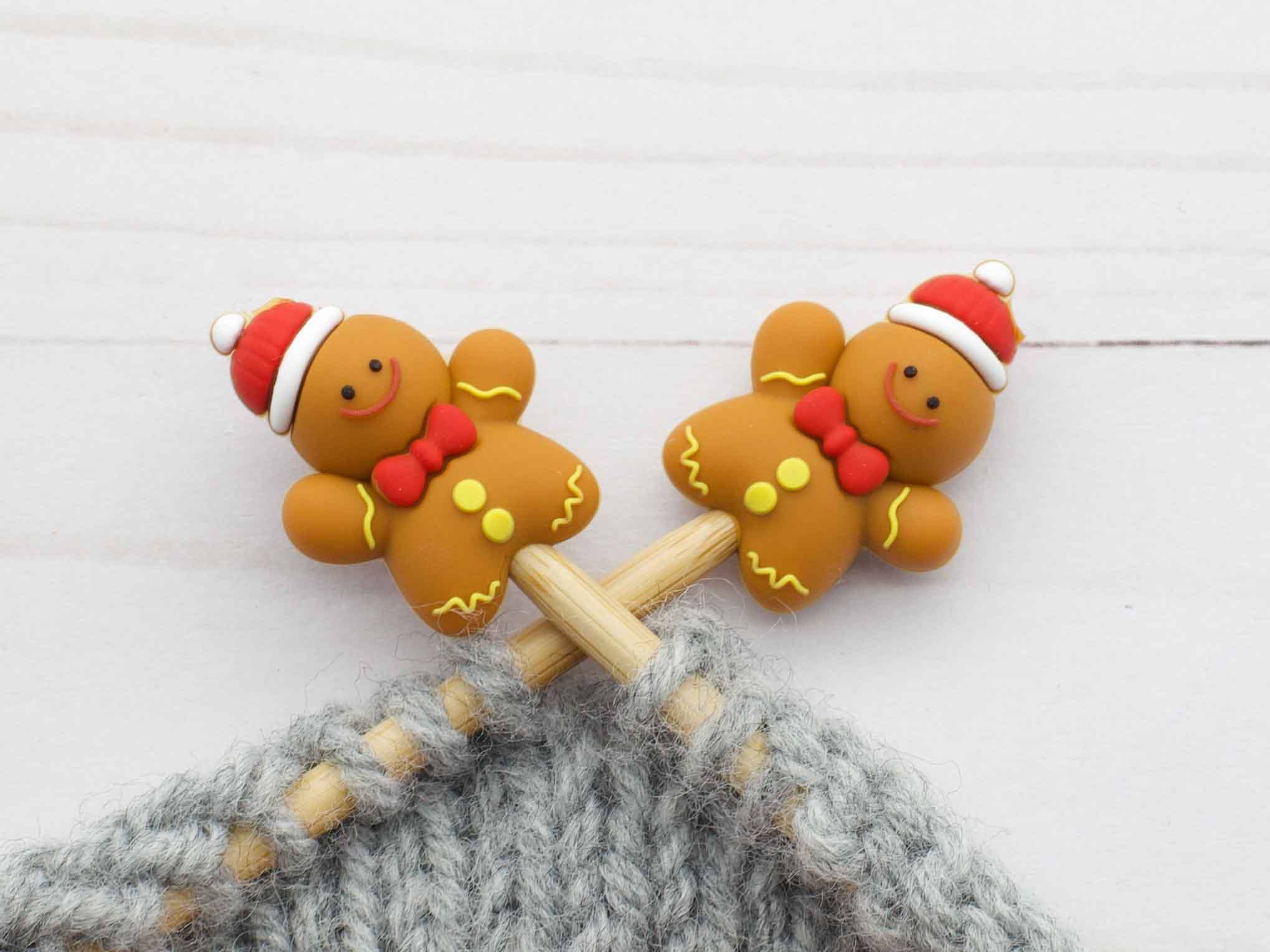 Cheerful Gingerbread | Stitch Stoppers Knitting Notions – Rose Yarn Co.